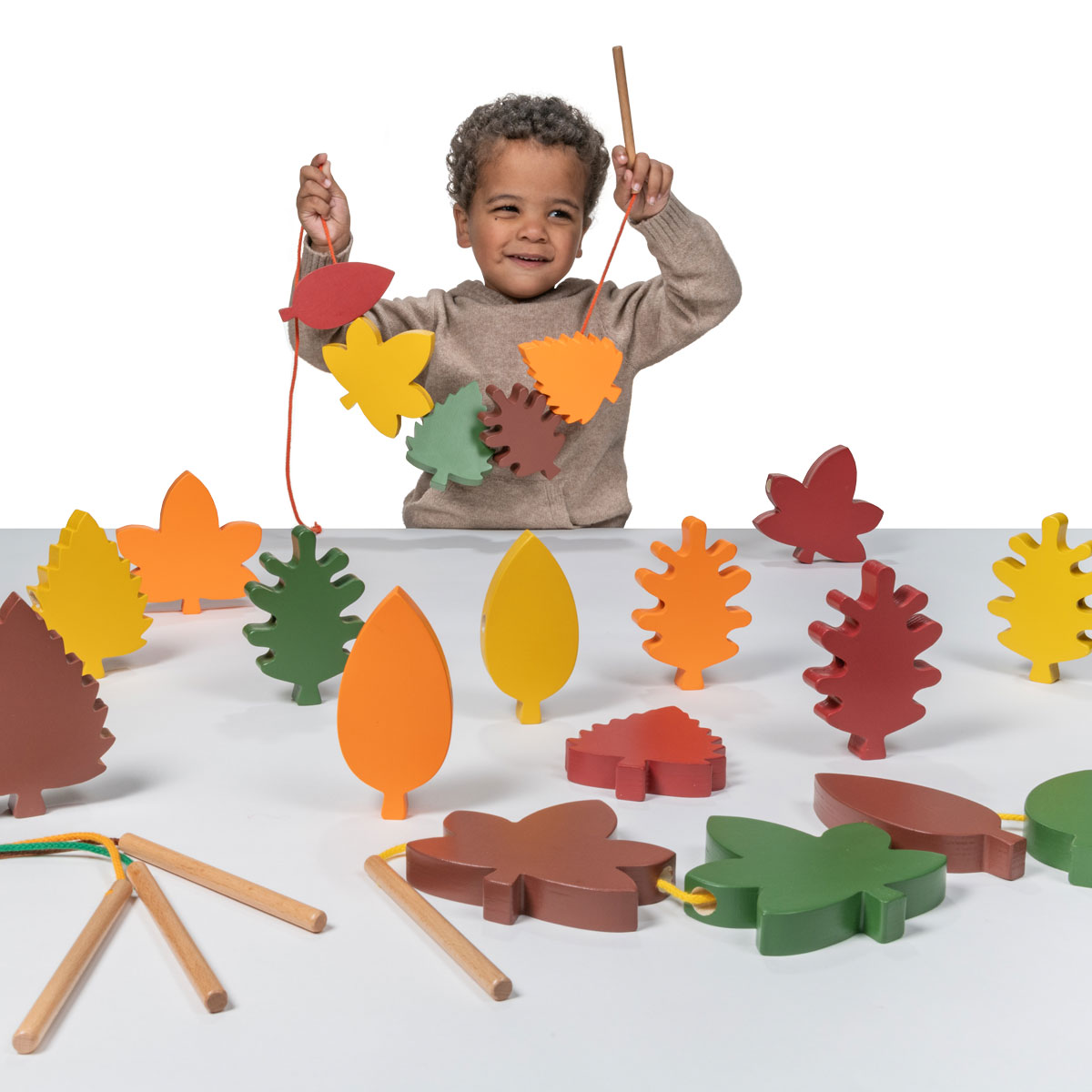 Wooden Lacing Leaves - Educational Advantage, Distributor for The ...