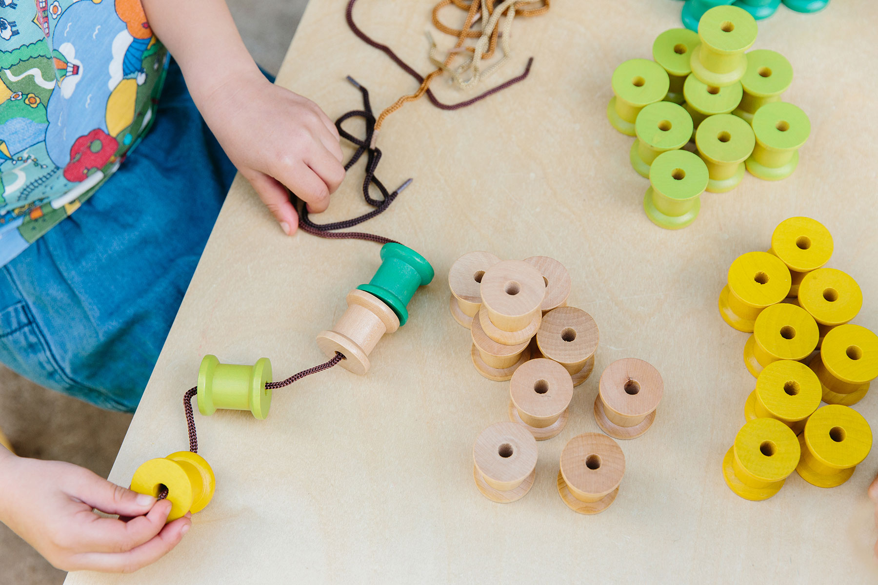 Wooden Threading Cotton Reels - Educational Advantage, Distributor for ...