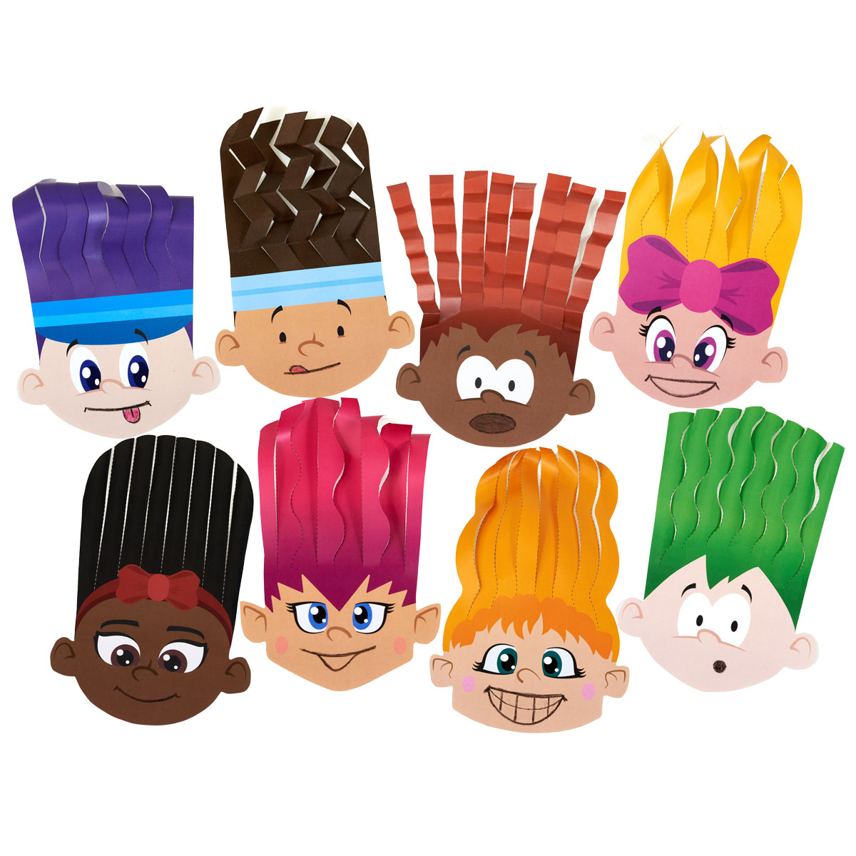Scissor Skills Hair Style Paper - Educational Advantage, Distributor ...
